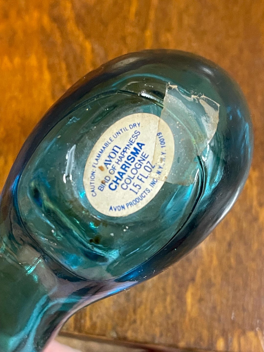 Vintage AVON Bird of Happiness Occur Cologne Green Bird (bottle Only ...