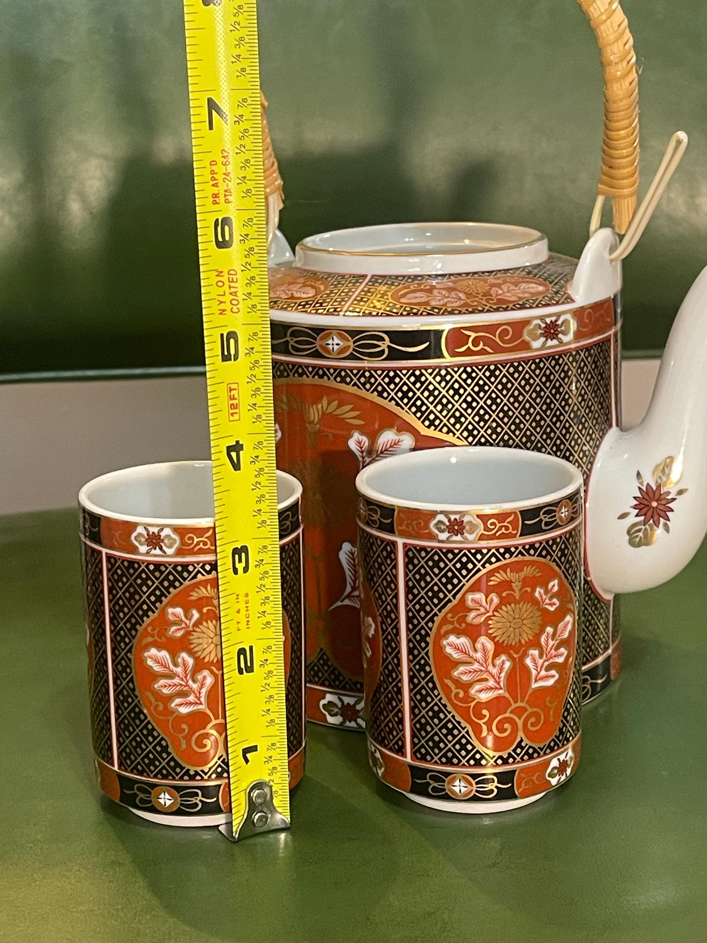 Tea Pot and Two Tumblers- Made in Japan - Teapot Lid Missing - Etsy