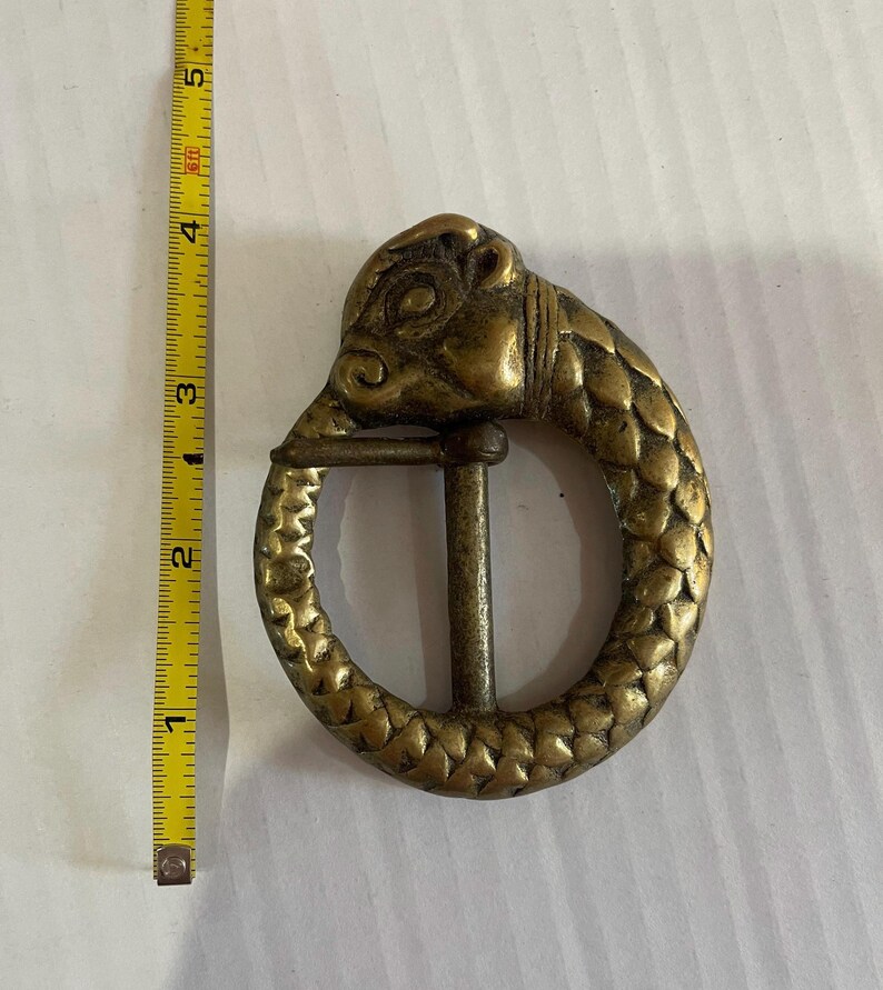 Brass Ouroboros Serpent Dragon Snake Infinity Goth 1970s NOS Vintage ...