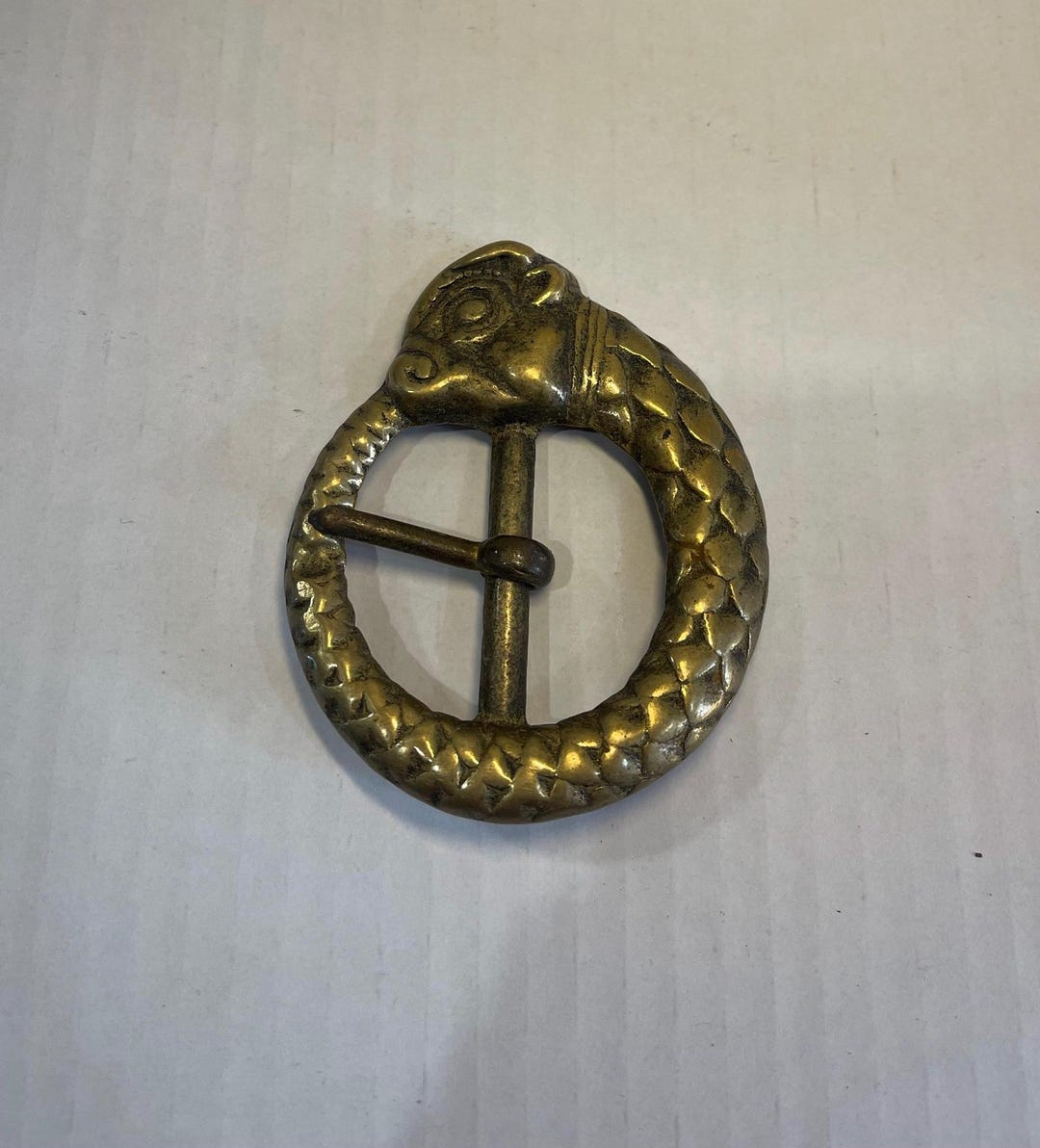 Brass Ouroboros Serpent Dragon Snake Infinity Goth 1970s NOS Vintage ...