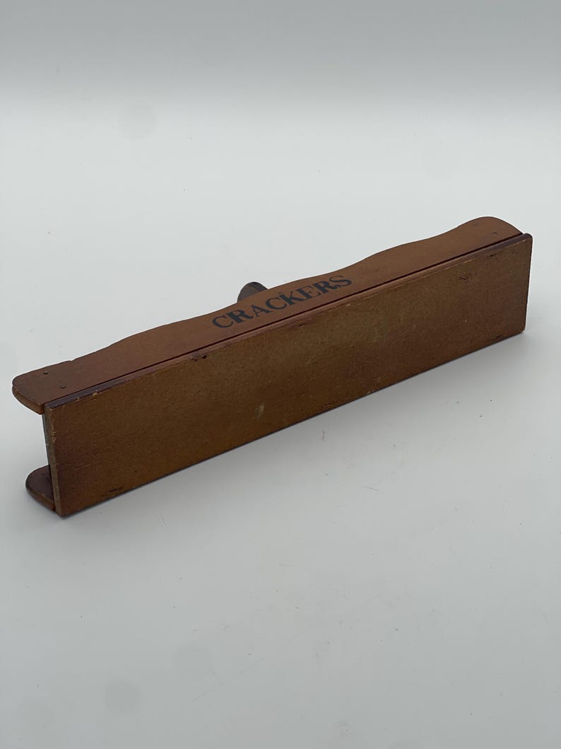 Vintage Wood Cracker Display Container Crackers and Cheese Appetizer ...