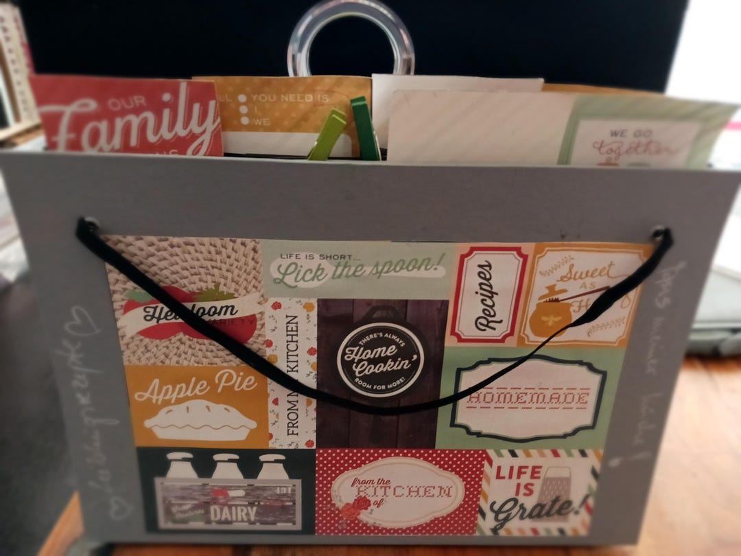 Recipe Collection Recipe Folder Bag - Etsy