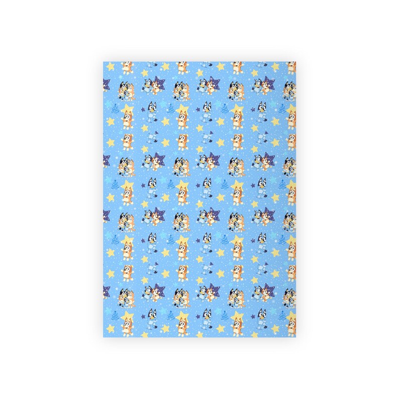 Wrapping Paper, Bluey Christmas Gift Wrap Roll, Holiday Festive Gift ...