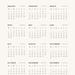2024 Beige Chic Planner Minimalist Yearly Calendar Elegant Office Decor ...