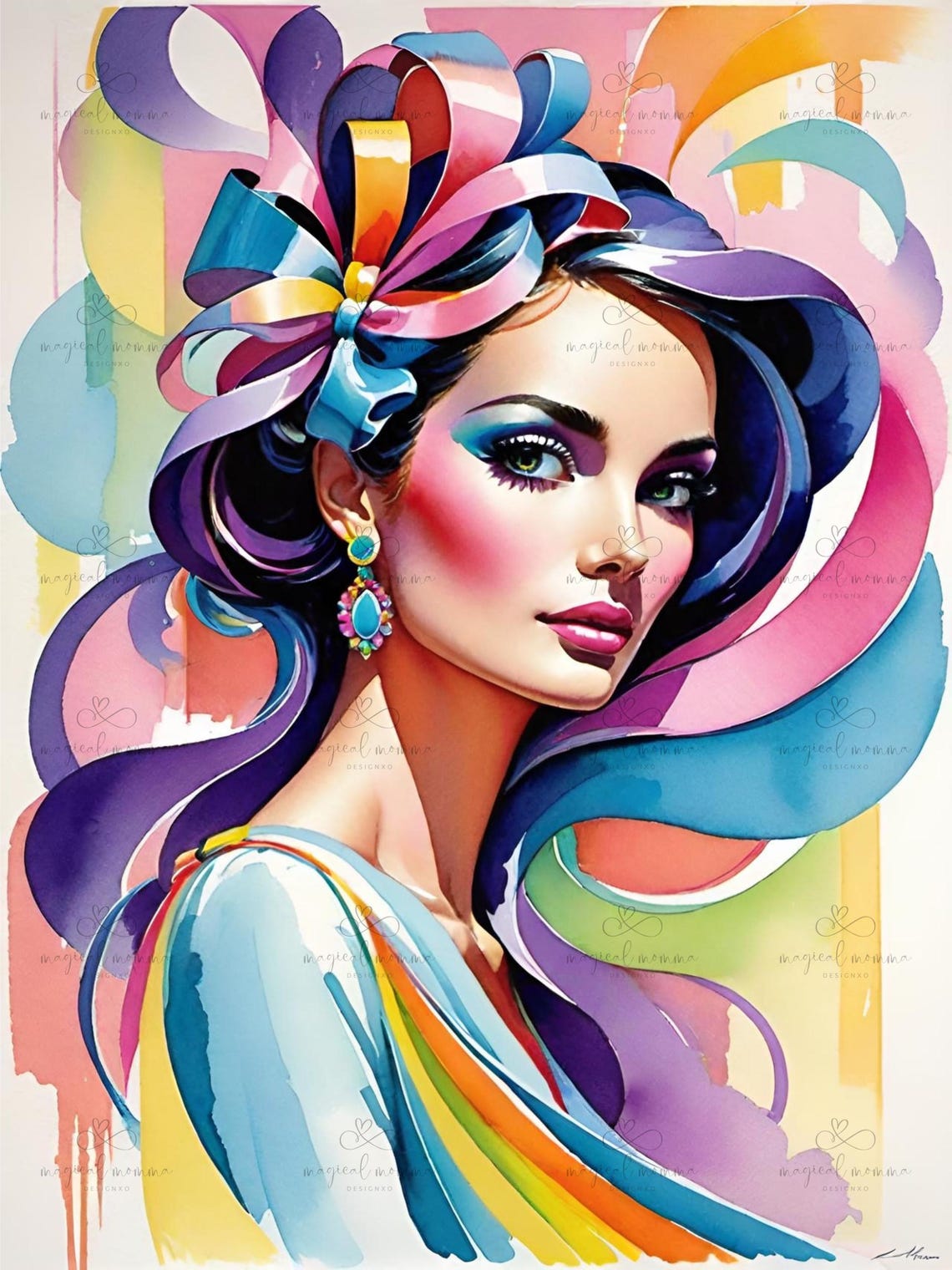 10 Vintage Glam Digital Art Prints 18x24 PNG, Home Office, Salon, Gift ...