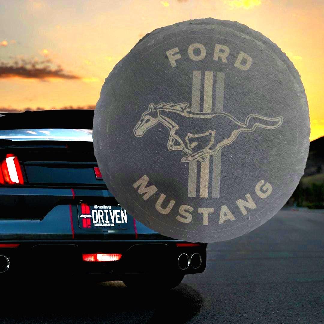 Round Slate Coasters, Car Logos 4x 4 In - Etsy