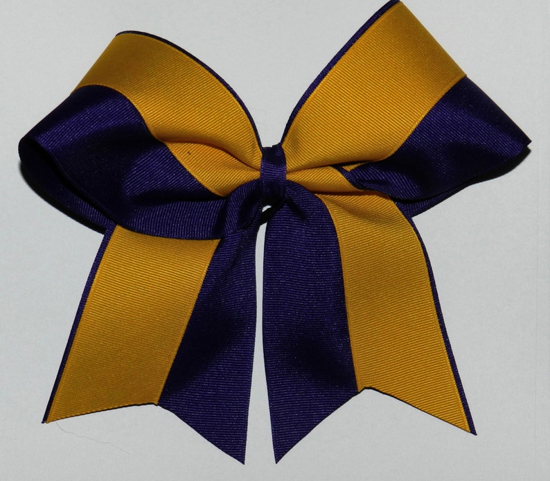 Bi Color 3 Texas Size Cheer bow customizable squad | Etsy
