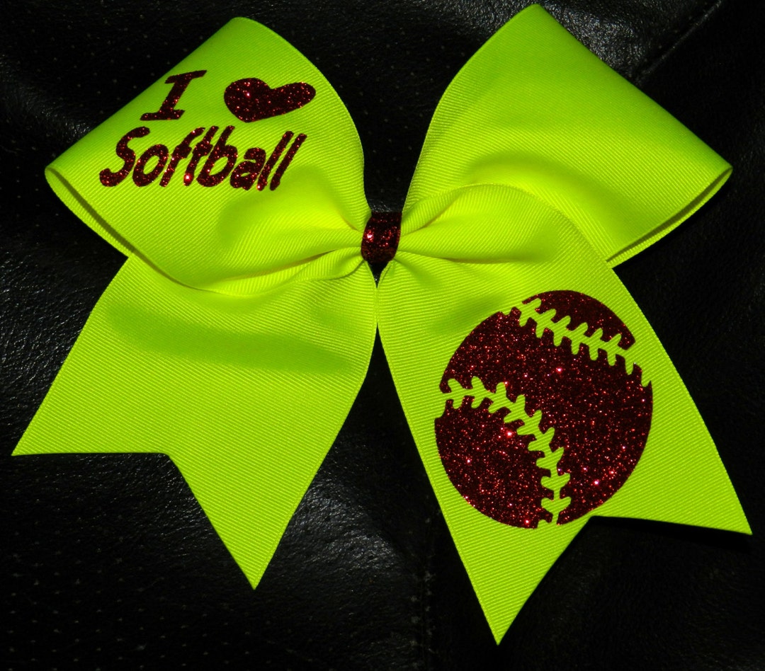 Personalized - 3" Texas Size Cheer Bow - Single Layer -softball- Team ...