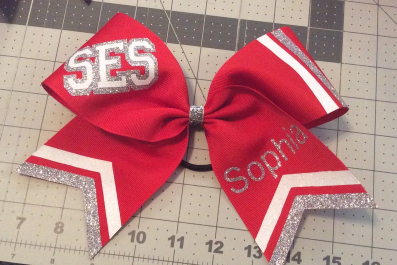Personalized Custom Texas Size Cheer Bow Single Layer | Etsy