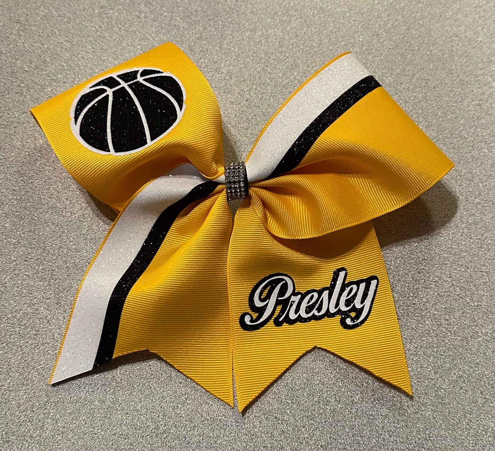 3" Personalized Custom Texas Size Cheer Bow - Single Layer Flip ...