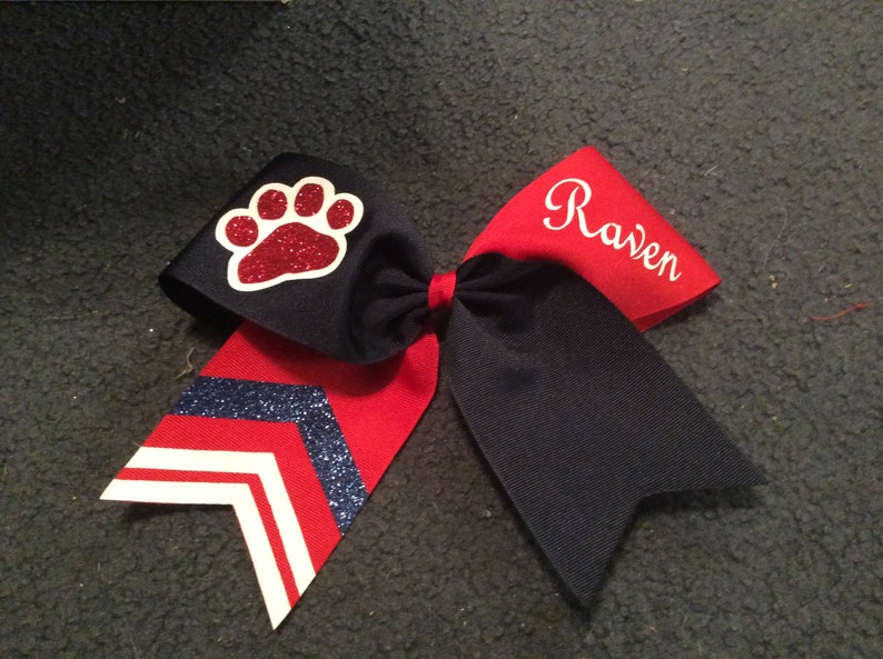 3 Personalized Custom Texas Size Cheer Bow Single | Etsy