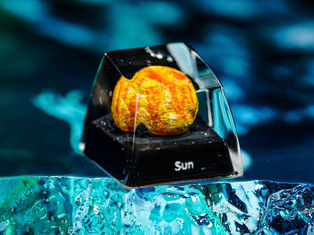 Custom SUN Resin Planet Keycap, Resin Sun Keycap, Solar System Keycaps ...