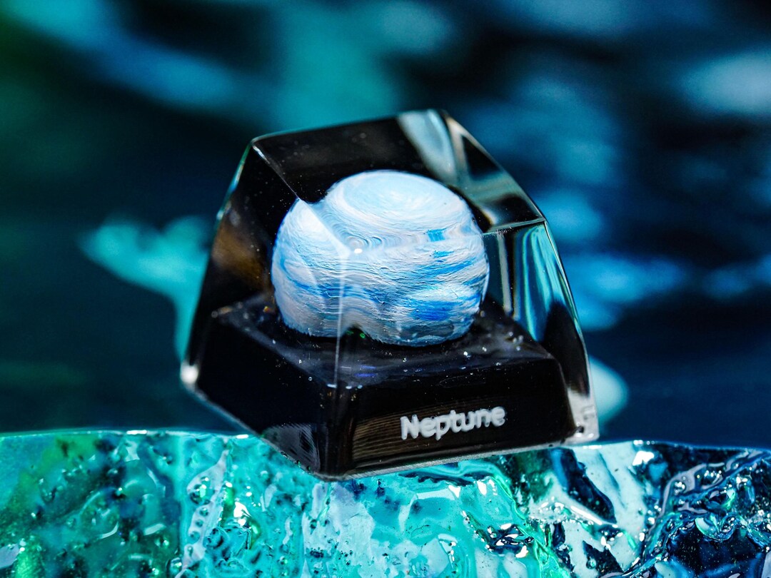 Custom NEPTUNE Resin Planet Keycap, Resin Neptune Keycap, Solar System ...