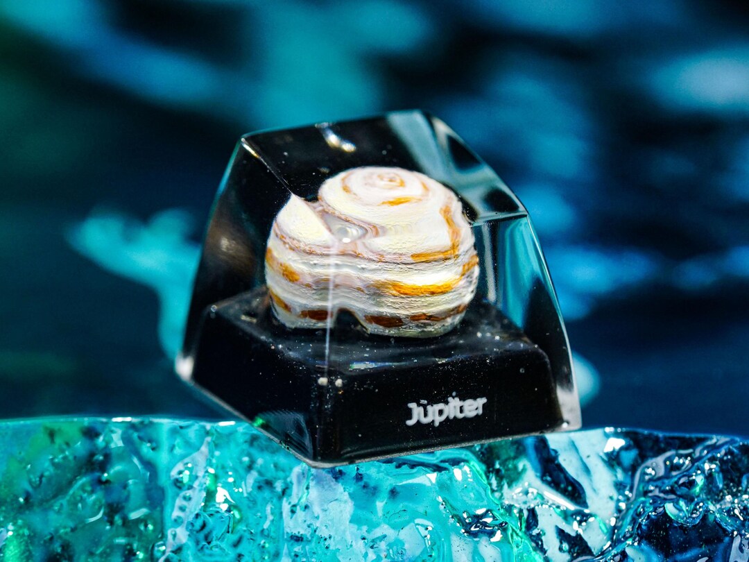 Custom JUPITER Resin Planet Keycap, Resin Jupiter Keycap, Solar System ...