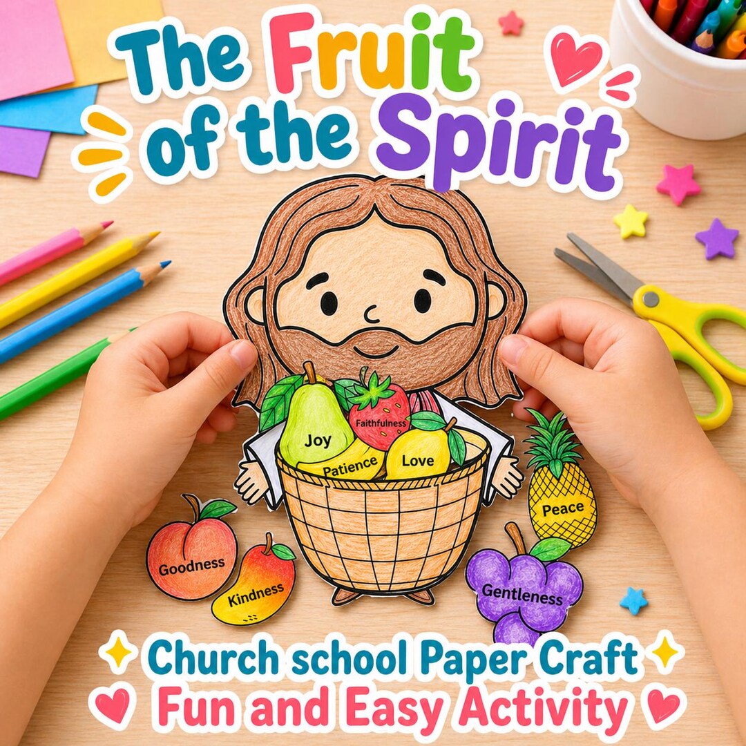Fruit of the Spirit Craft Kit | Bible Kids Activity (PDF Download ...