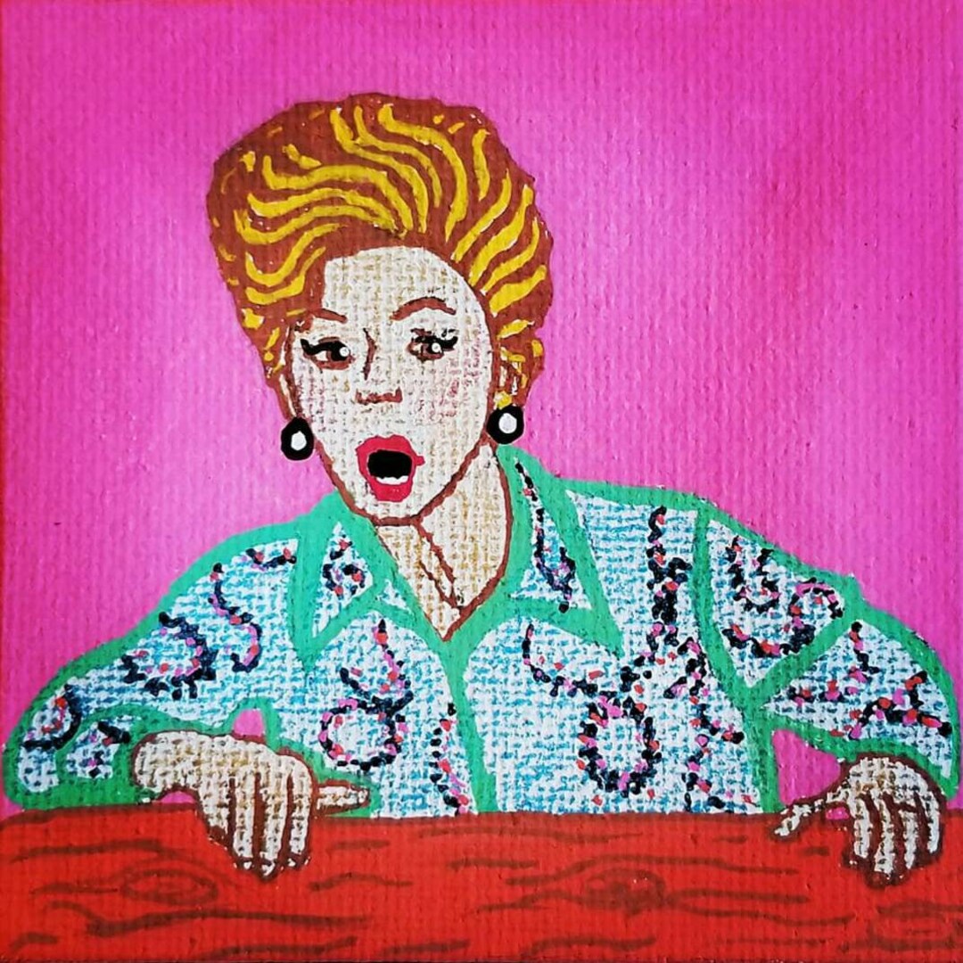 My Original Patty Hogg Artwork Printed on 8x8 Canvas/ at Home With Amy ...
