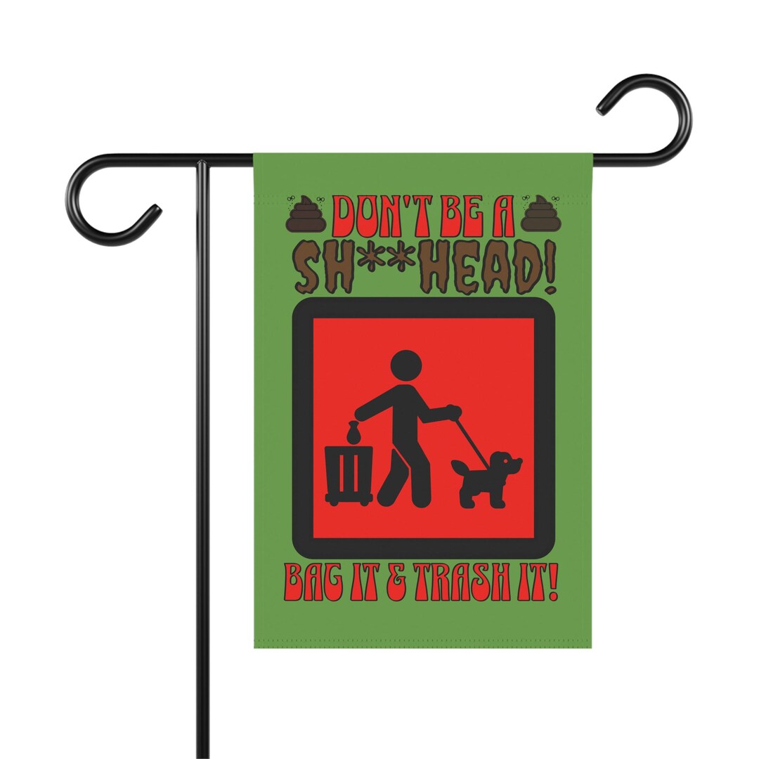 Pick up Your Dog's Poop Garden & House Banner - Etsy