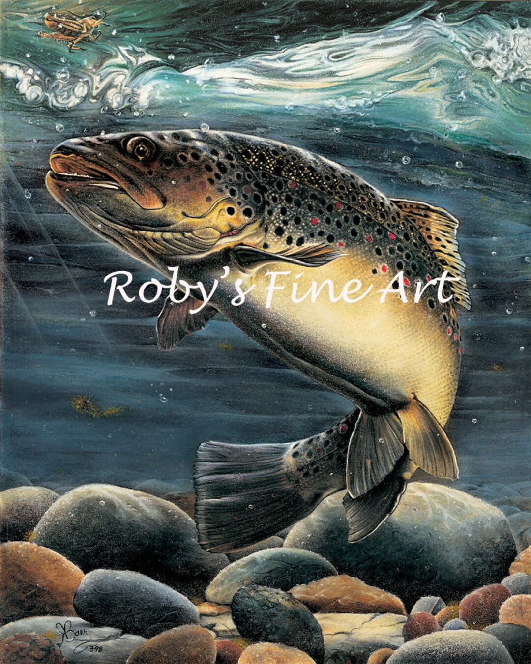 Limited Edition Brown Trout Print "garrett's Brown Trout" Art ...