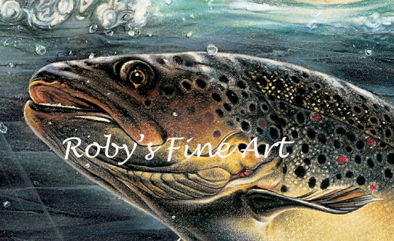 Limited Edition Brown Trout Print "garrett's Brown Trout" Art ...