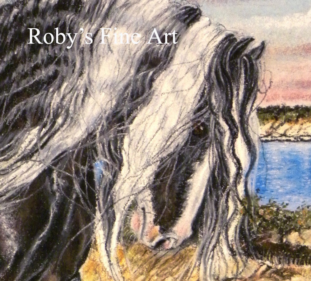 Gypsy Vanner Horse Art Print Gypsy Vanner By The Sea 8 x 10 inch Giclee ...