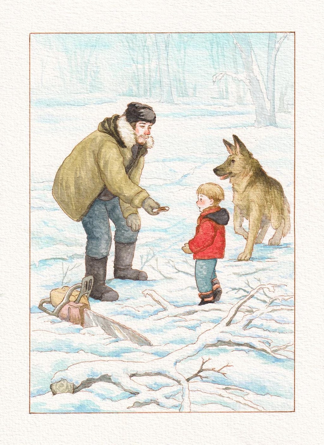 Hand Drawn Watercolor Children's Book Illustration: Custom Art (6x9) - Etsy