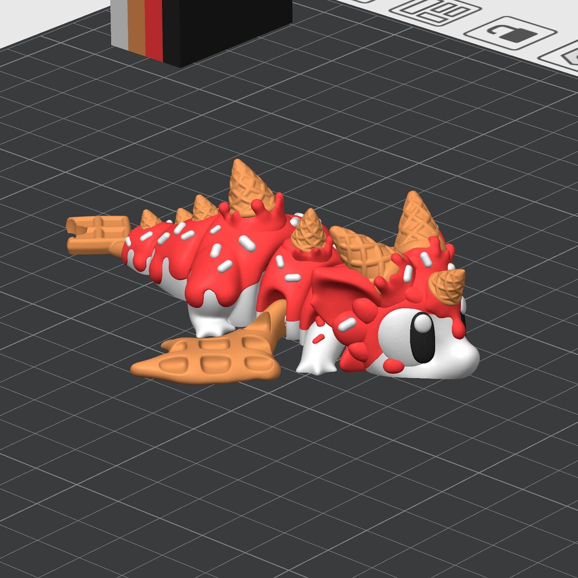 Sugar Rush Dragon & Egg STL 3D Print File: Articulated Flexi Toy ...