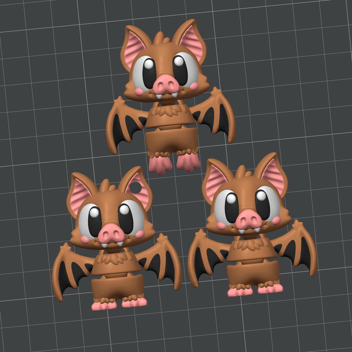 3D Print Flexi Bat & Cave STL/3MF File: Halloween Toy (digital Download ...