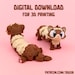 Cute Articulated Ferret 3D Print STL & 3MF File (digital Download) - Etsy