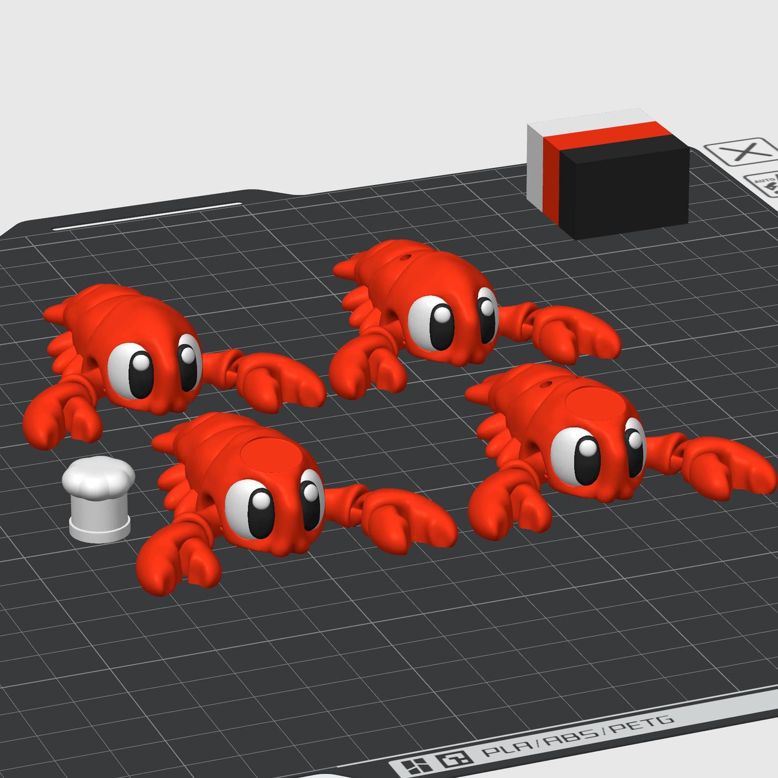 Articulated Lobster STL File: Flexi Fidget Toy for 3D Printing (digital ...