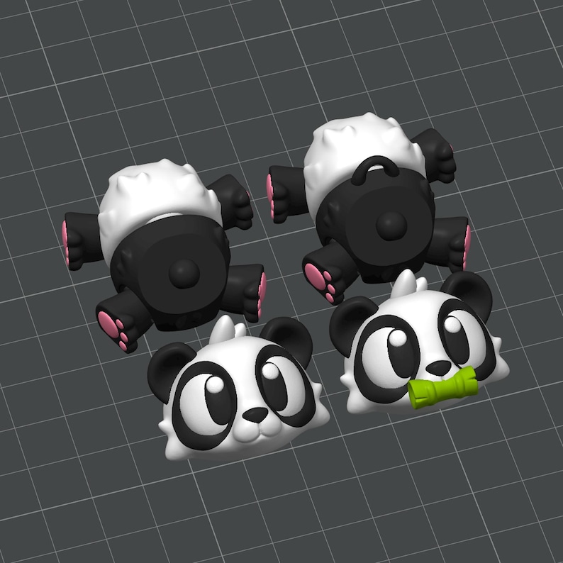 Articulated Panda 3D Print File, Flexi Fidget Toy (STL & 3MF) - Etsy