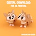 Corgi 3D Print STL File, Articulated Fidget Toy (digital Download) - Etsy
