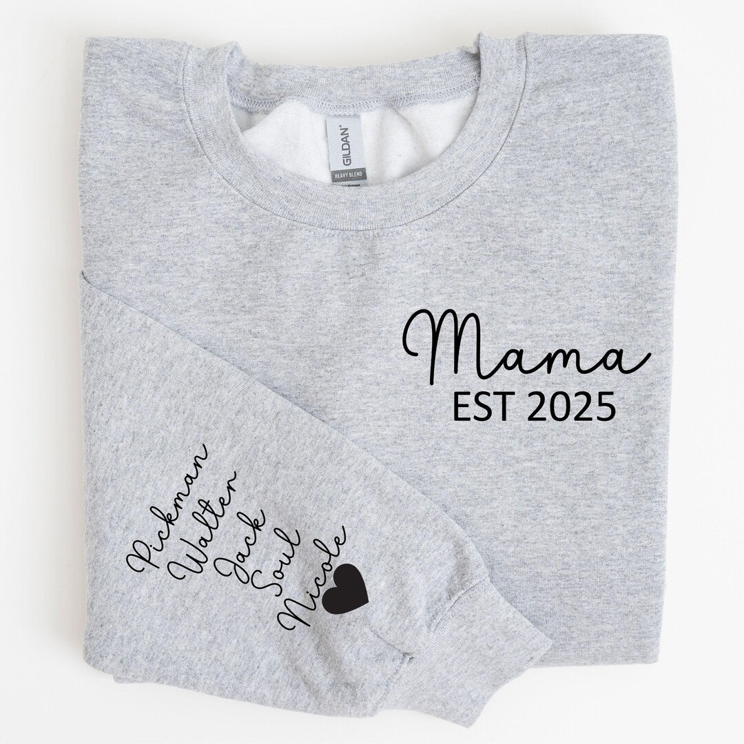 Custom Mama Est. Sweatshirt: Personalized Mom Gift - Etsy