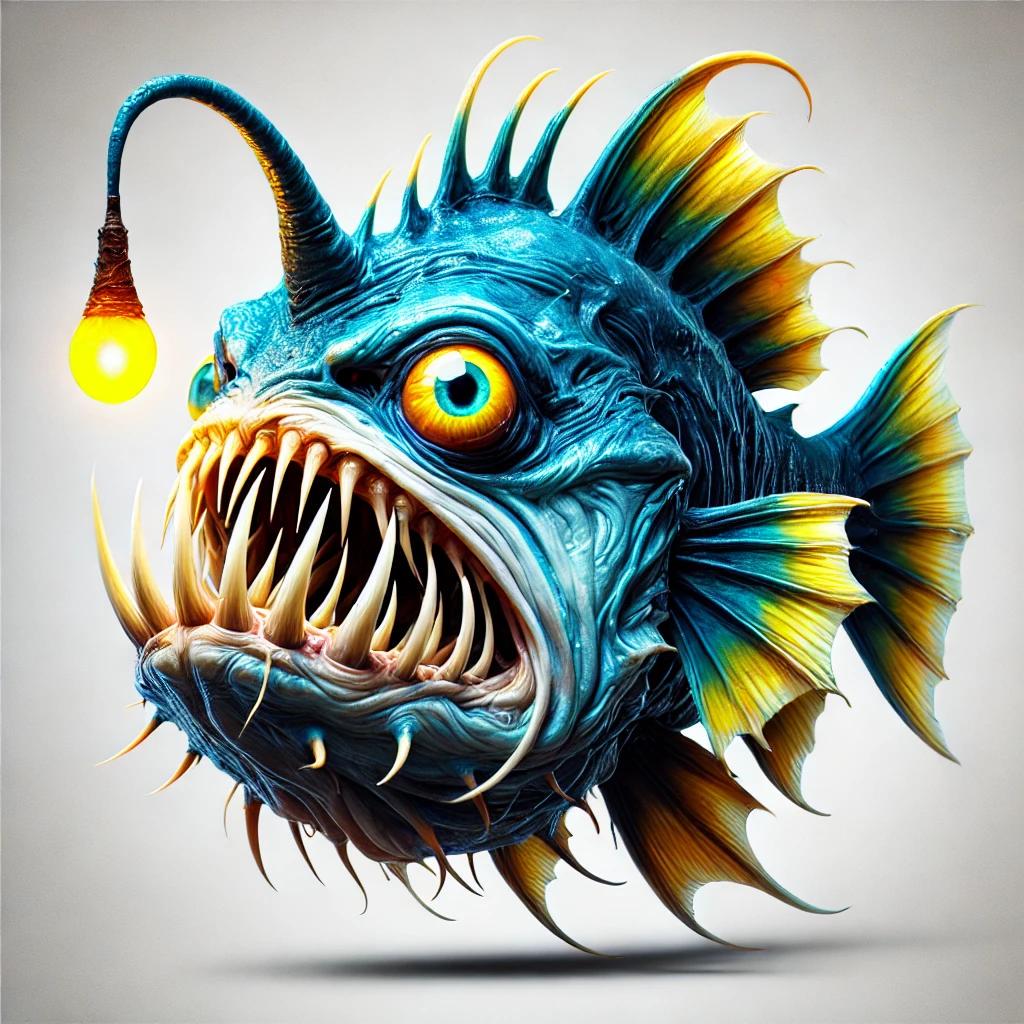 Creepy Anglerfish Download - Etsy