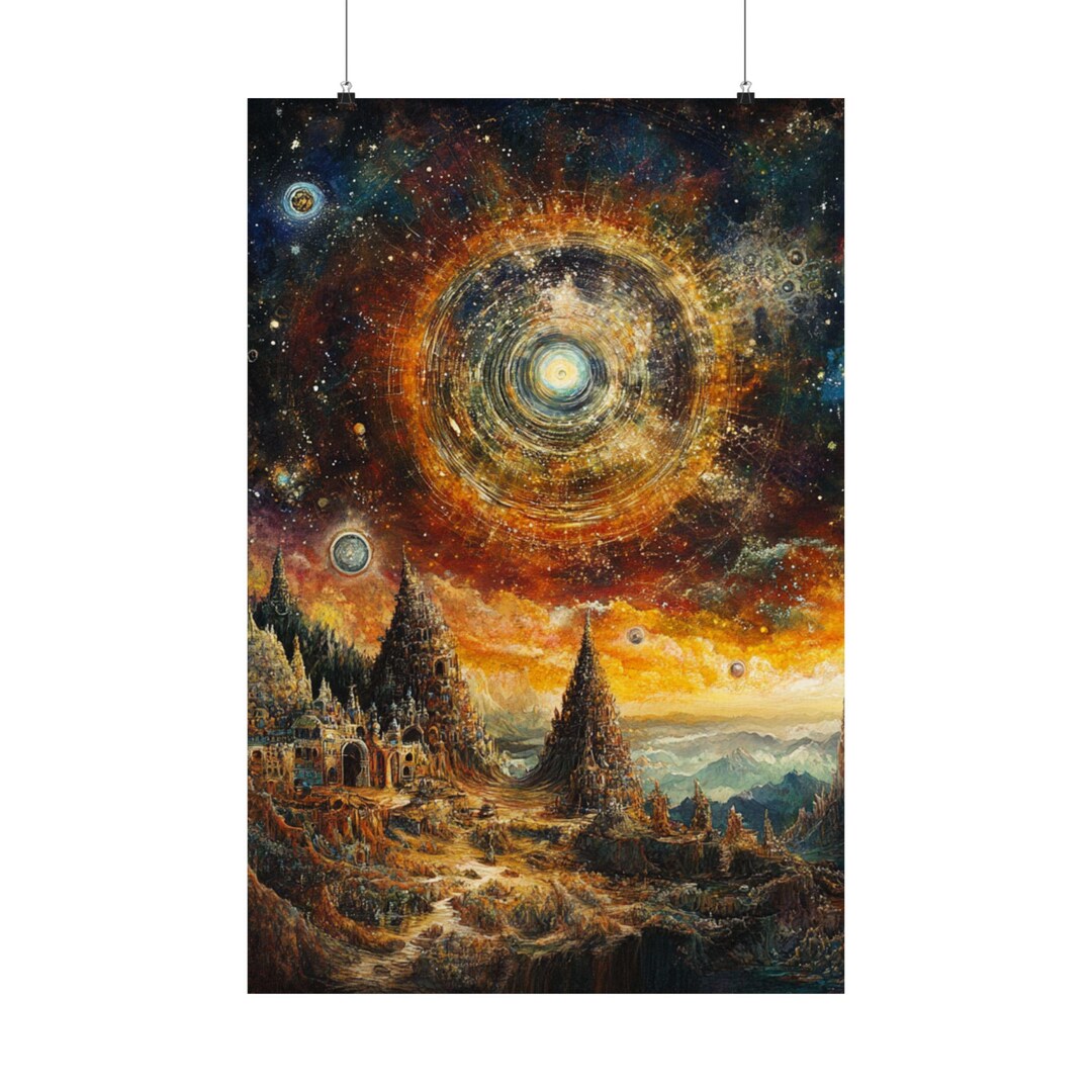 Cosmic Matte Posters, Celestial Wall Art Print, Space Galaxy Home Decor ...