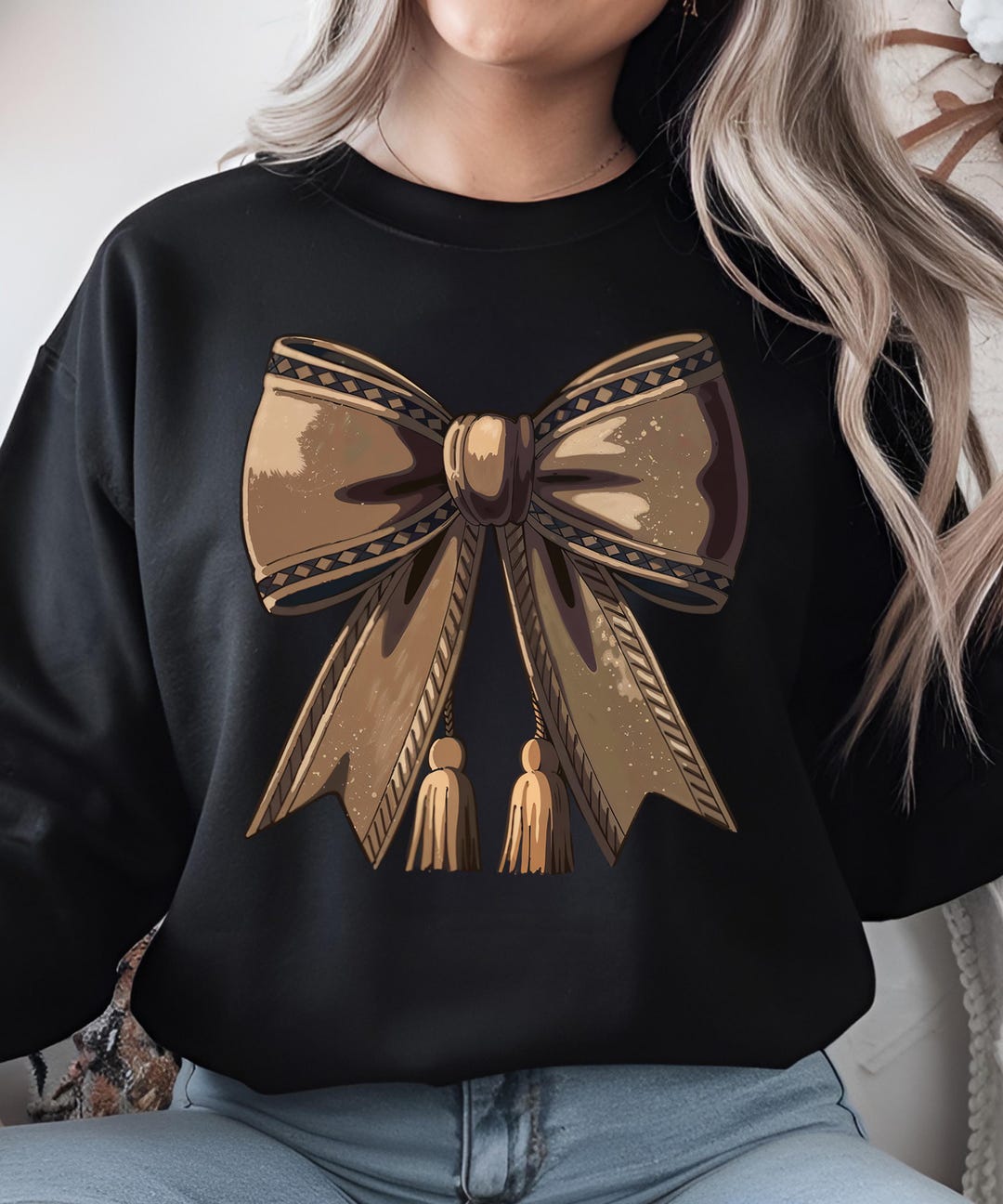 Western Cowgirl Bow Png, Howdy Brown Leather Bow Png, Cowhide Bow Png ...