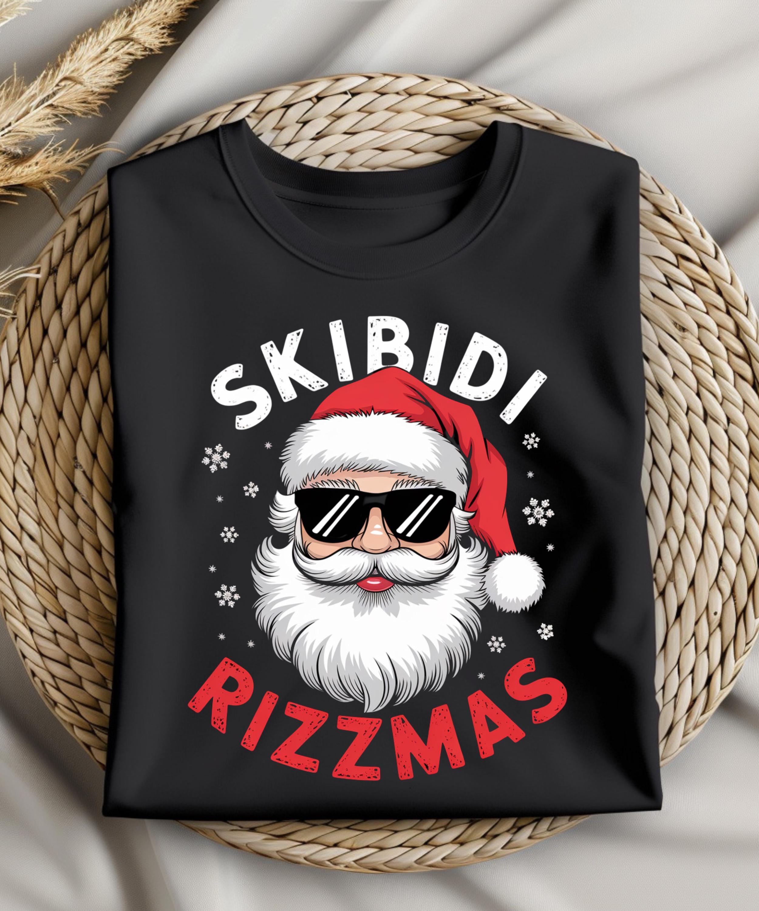 Merry Rizzmas PNG, Rizz the Season PNG, W Christmas Rizz PNG, Rizzler ...