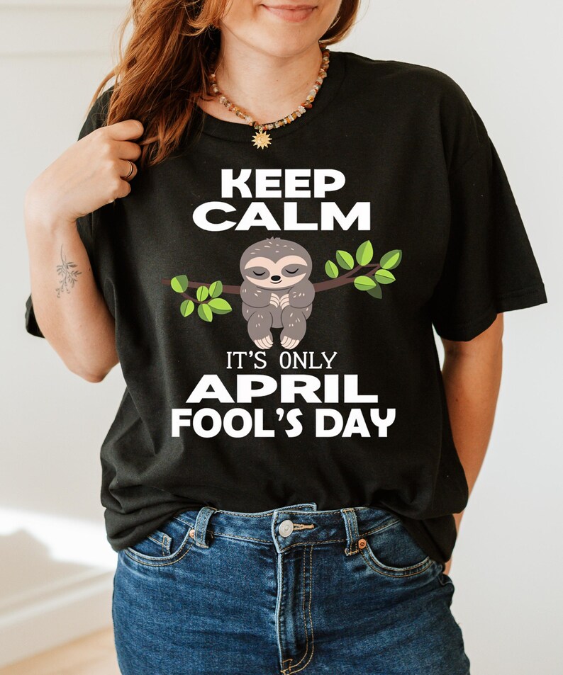 Funny April Fools' Day Sloth PNG SVG - Keep Calm Design (digital ...