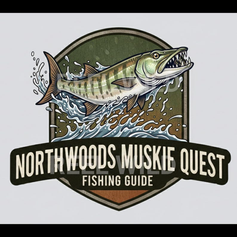 Aggressive Muskie Fish PNG | Trophy Musky Fishing Art | Predator Fish ...