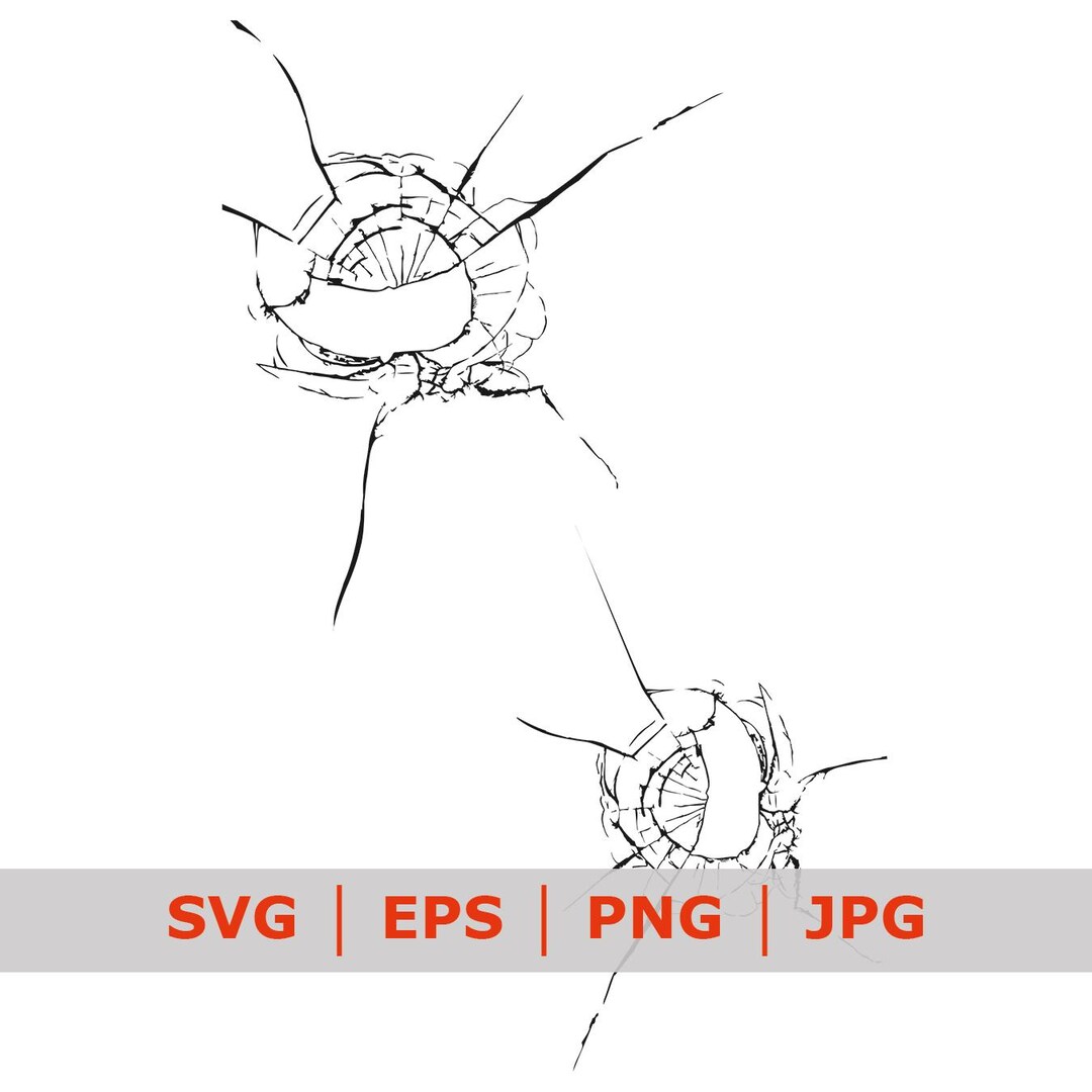 Vector Svg Bullet Holes Template in Glass Background Isolated ...