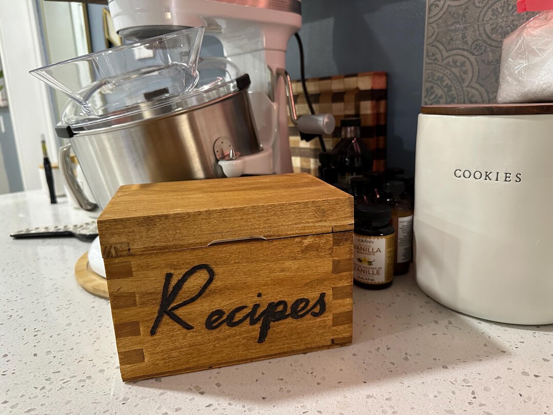 Recipe Box 5x7 4x6 3x5 - Etsy
