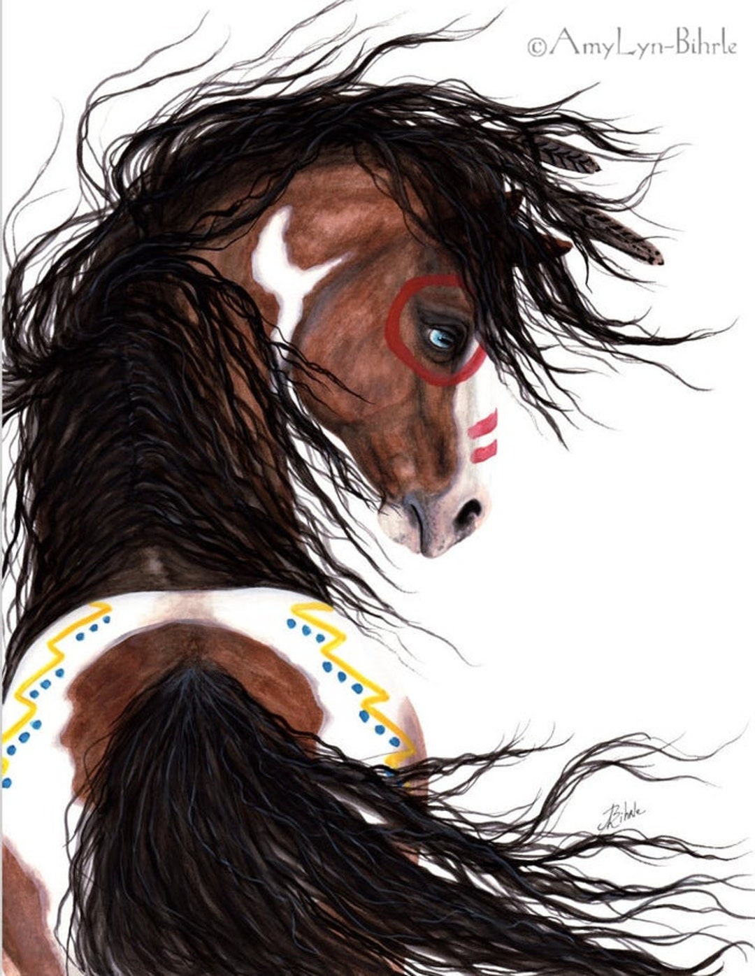 Majestic Horses Spirited Wild Spirit Horse Fine Art Prints by Bihrle ...