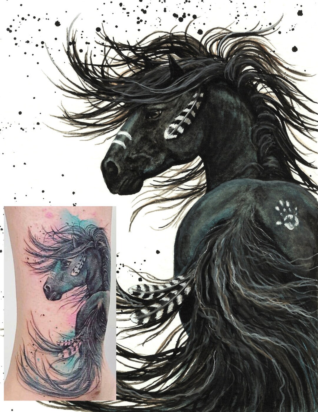 Spirit Horse Digital Download for Tattoo Pass Existing Design ...