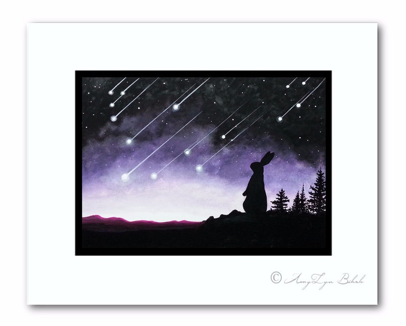 Wildlife Wonders Rabbit Meteor Shower Art Prints by Bihrle | Etsy Wildlife Wonders Rabbit Meteor Shower Art Prints by Bihrle | Etsy
