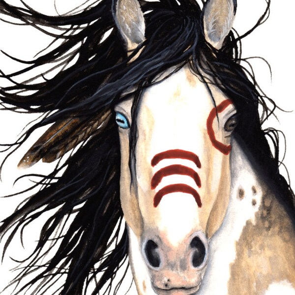 Pinto Horse Art - Etsy