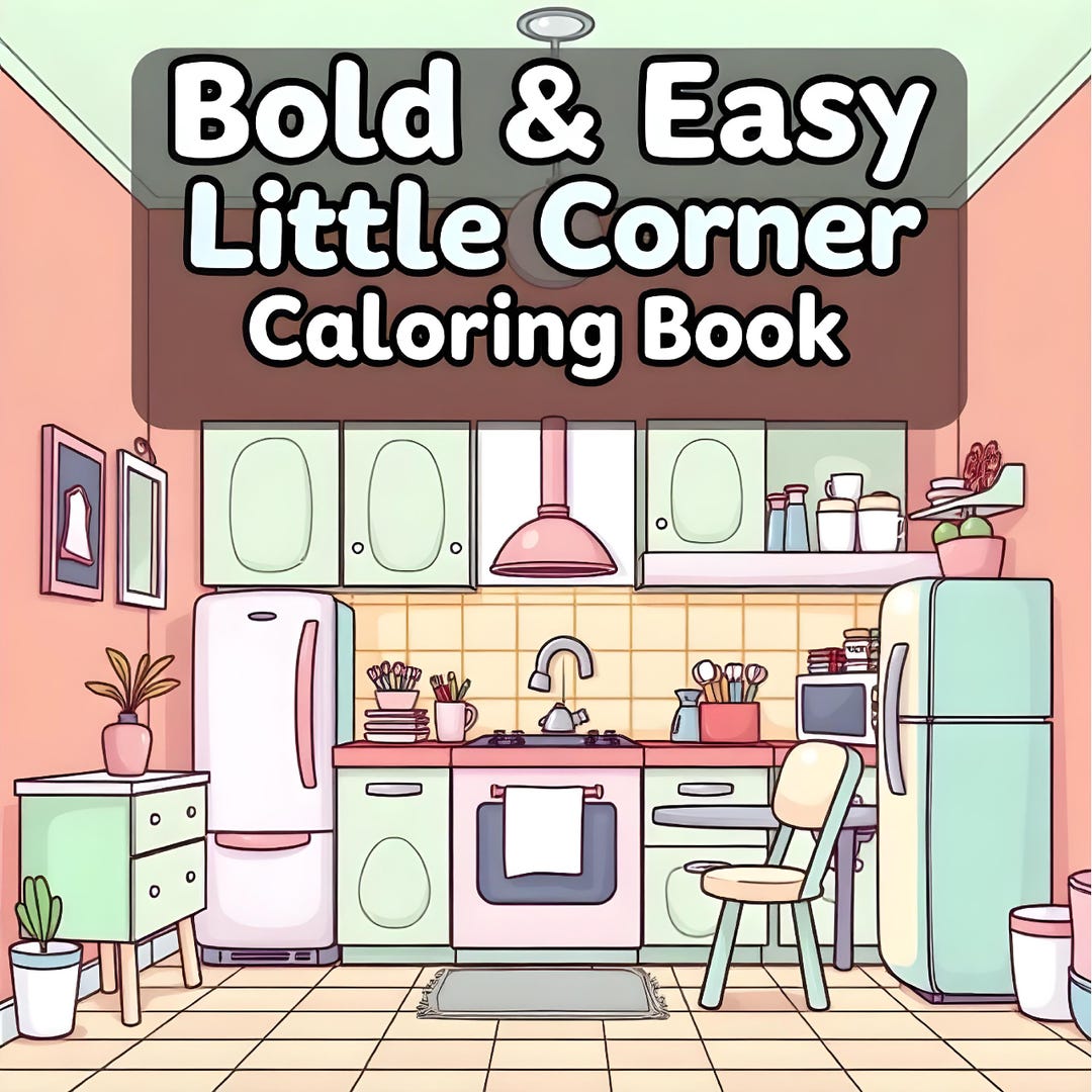 Bold & Easy Little Corner Coloring Book, Bold and Easy Housewares ...
