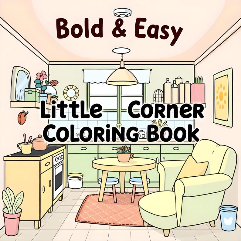 Bold & Easy Little Corner Coloring Book, Bold and Easy Housewares ...