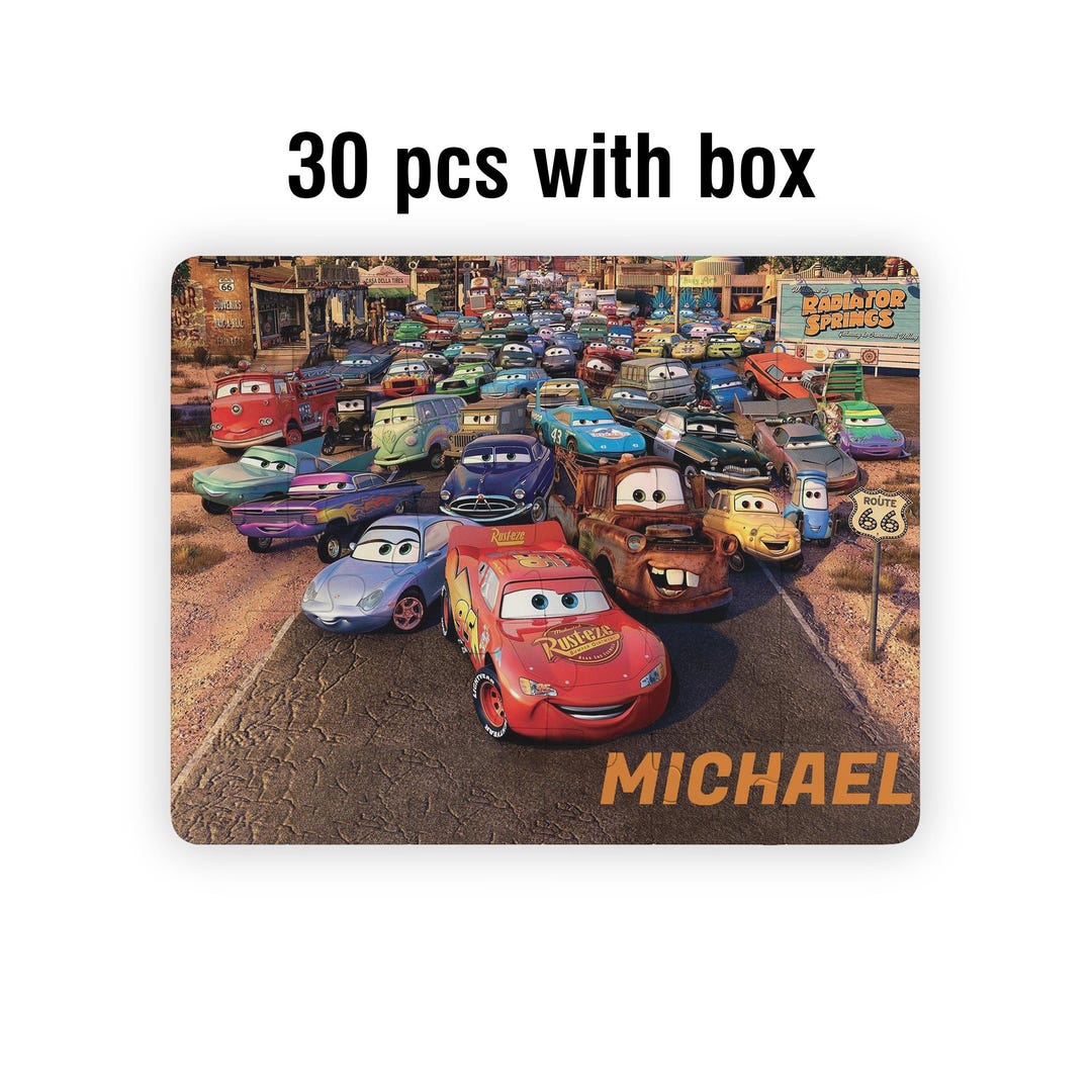 Personalized Kids Cars Movie Characters Jigsaw Puzzle, Children's ...