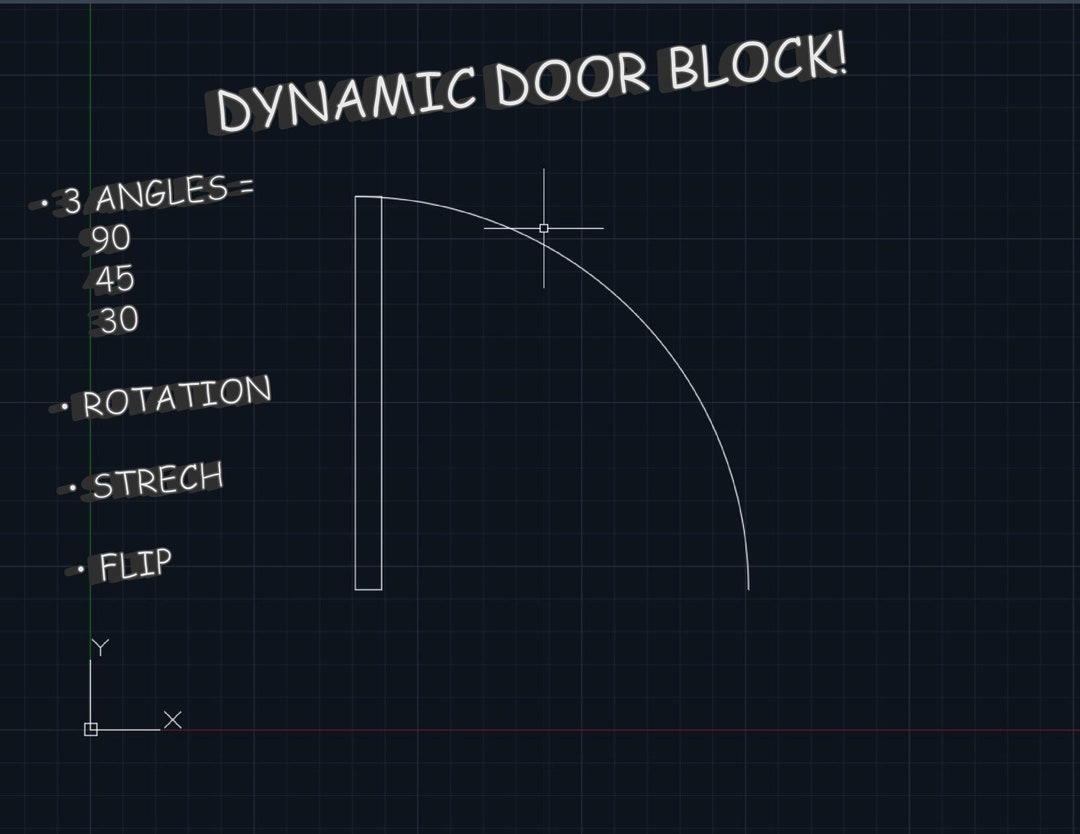 Dynamic Door Block for Autocad Architectural & Interior Design! - Etsy