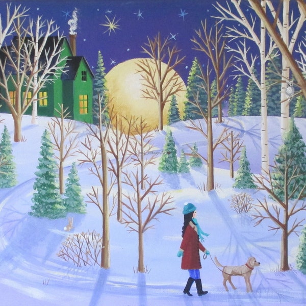 Winter Folk Art - Etsy