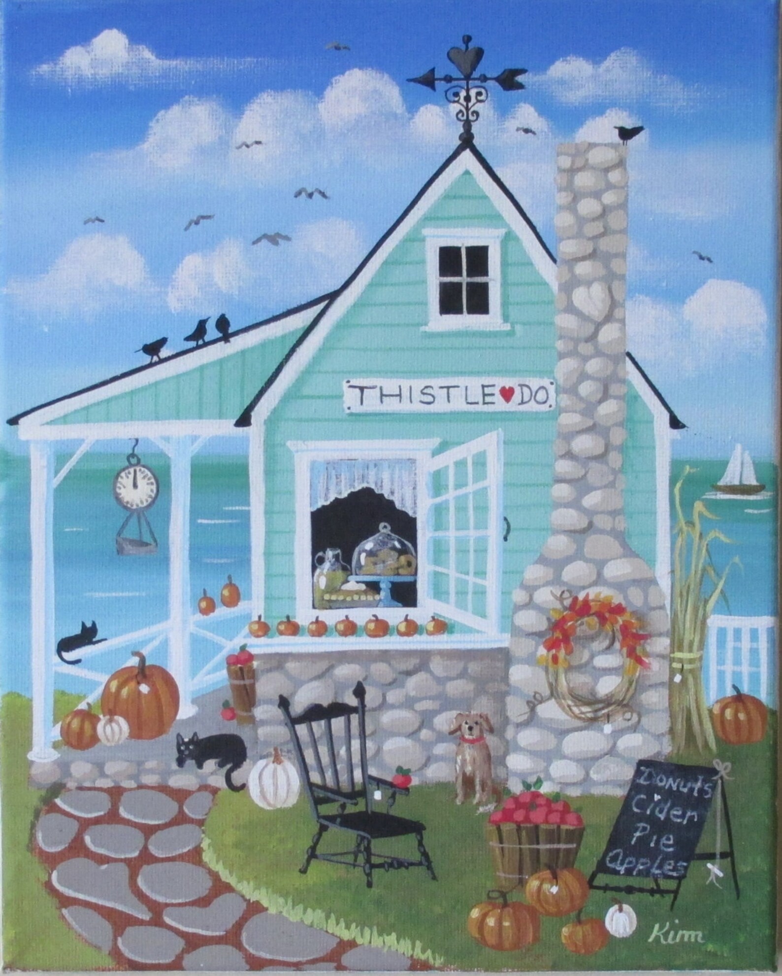 Thistle Do Country Store Folk Art Print - Etsy